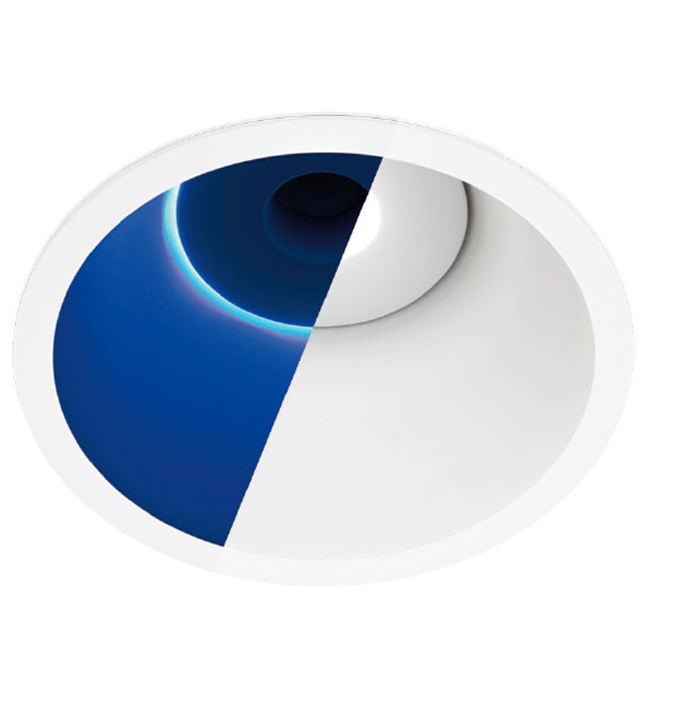 Arkoslight LEX MINI BLUE 2 3000K - ceiling recessed- matt white - LiD ...