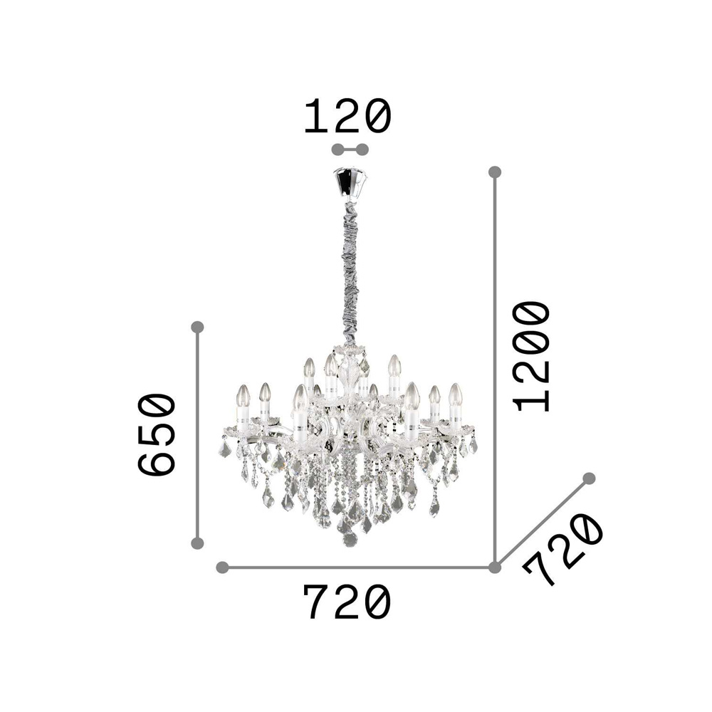Ideal-Lux FLORIAN SP12 - chrome - LiD Design