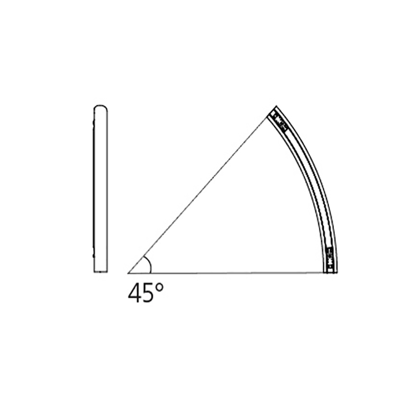 Artemide ALPHABET OF LIGHT SYSTEM C/W Curved - 45° - 3000K - Terminal ...