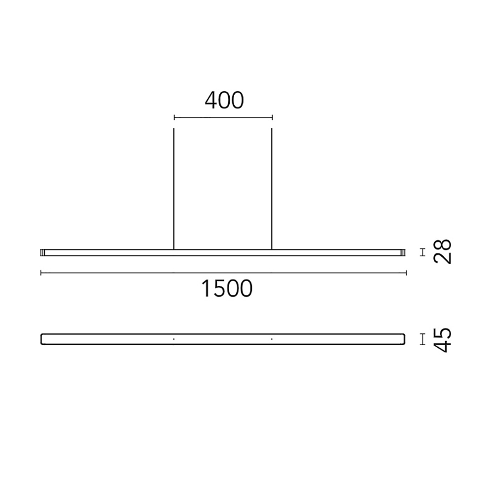 FLOS SUPER LINE PRO DOWN - bianco - LiD Design
