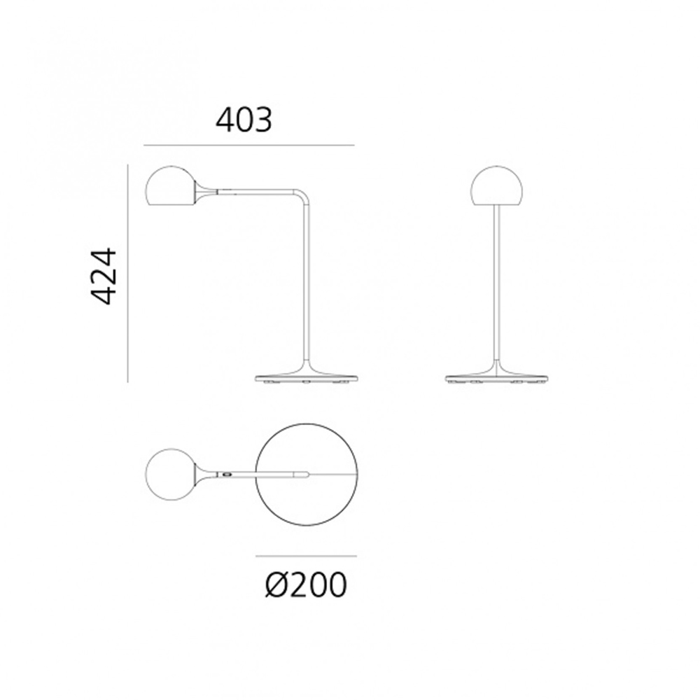 ARTEMIDE IXA - grigio-bianco - LiD Design