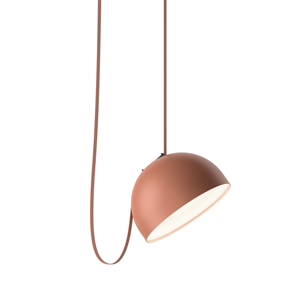 Vibia PLUSMINUS Semisfera 6225 - 3000K, On/Off- rosso terra (solo corpo ...