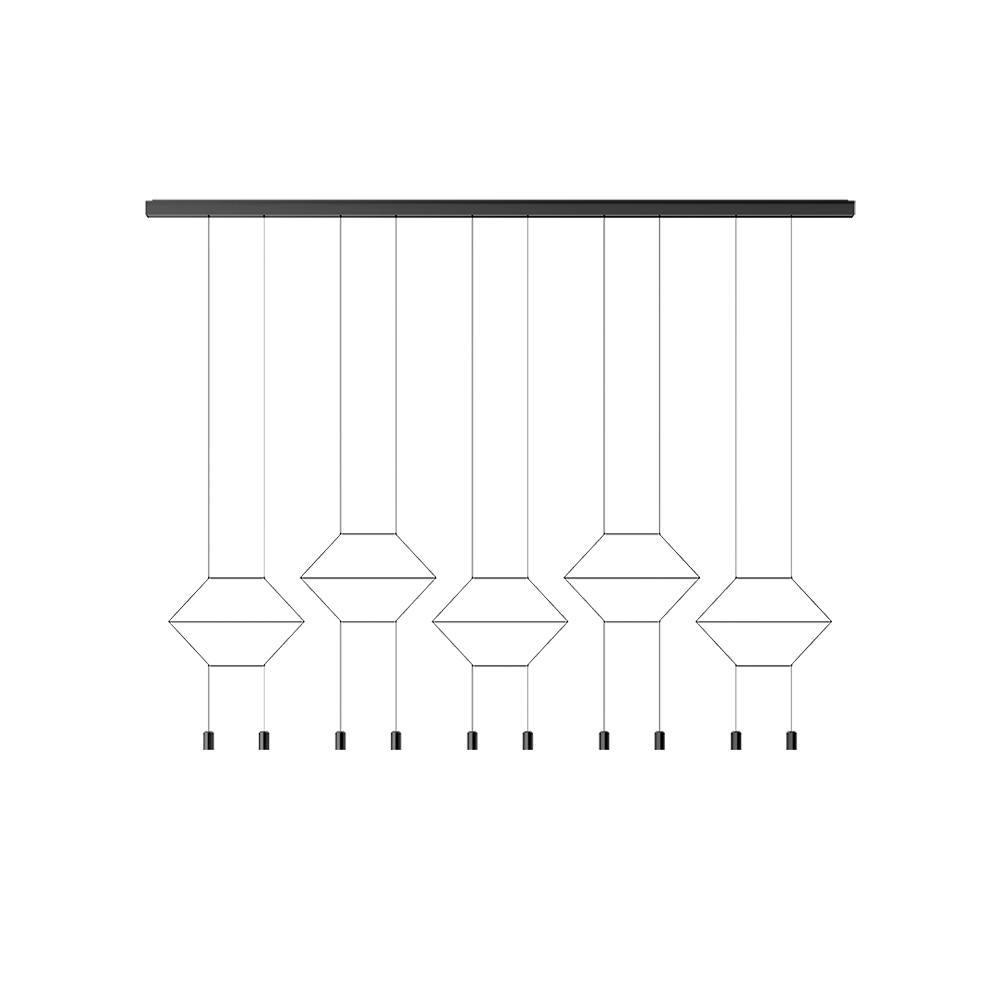 Vibia WIREFLOW Lineal 0330 - nero - LiD Design